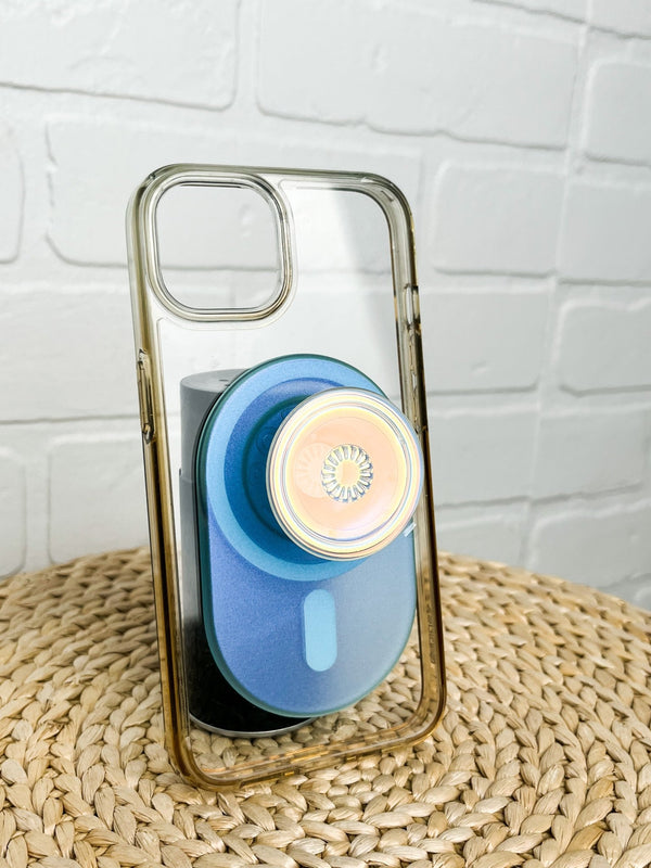 PopSocket PopGrip for magsafe case iridescent Blue | Trendy Phone ...